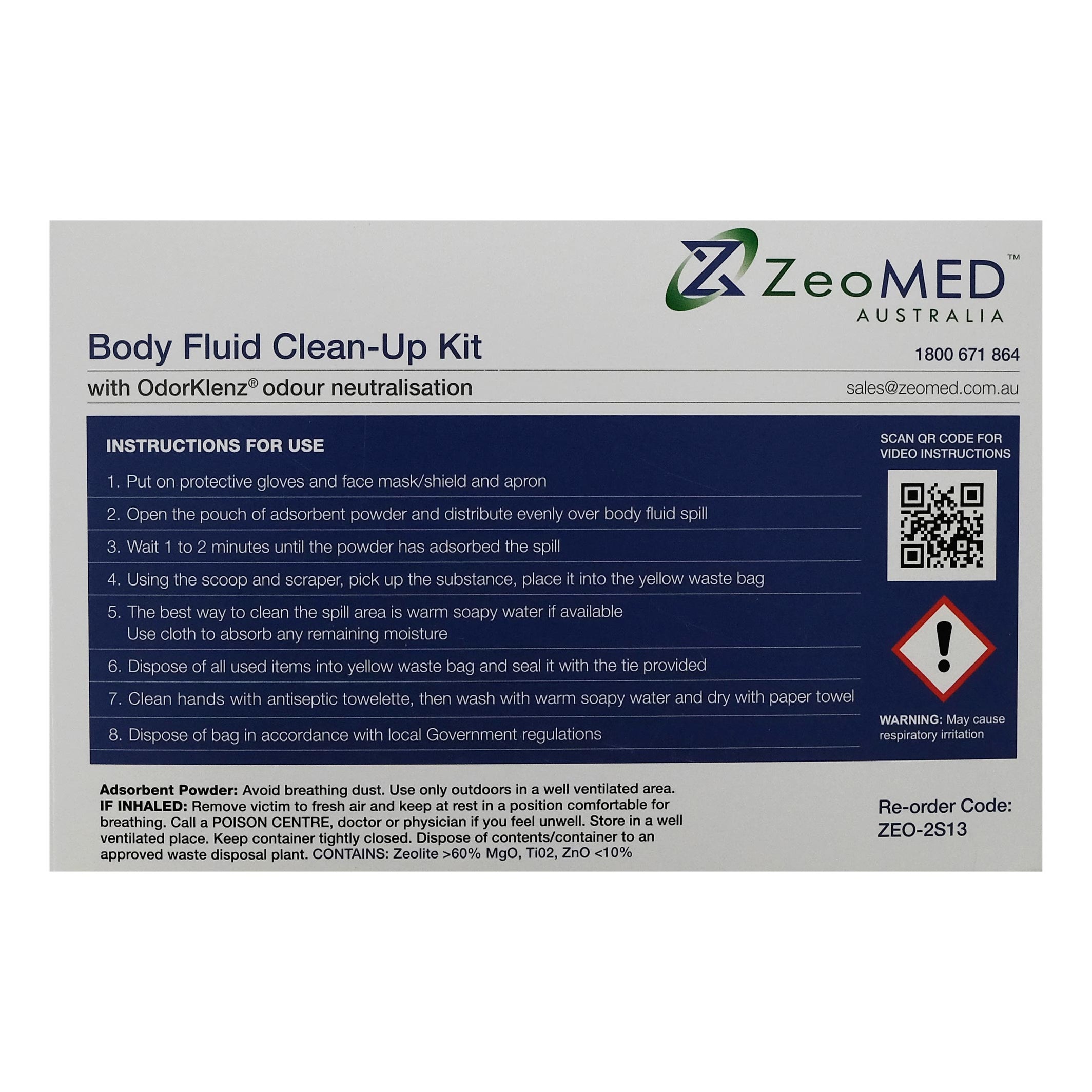 Body Fluid Spill Kit — Total Safety