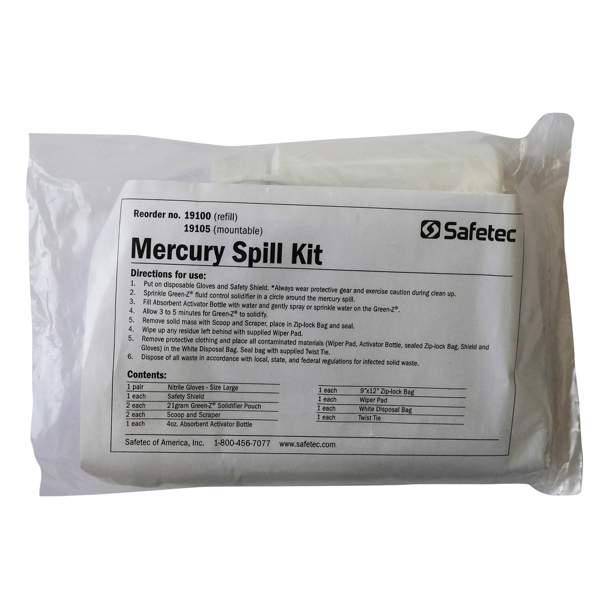 Mercury Spill Kit — First Aid Plus Limited T/A Total Safety