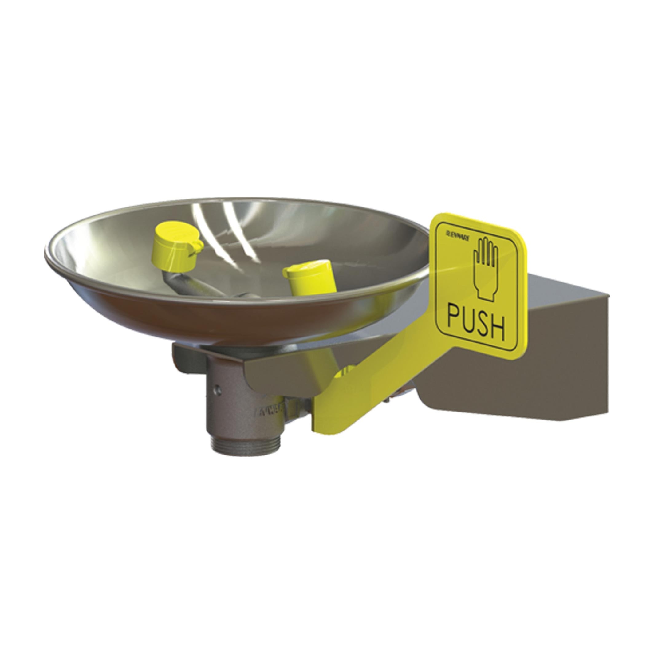 Emergency Wall Mounted Hand Operated Eye Wash — Total Safety