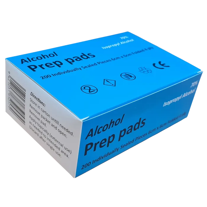 Alcohol Prep Pad | 6x6cm | Box of 200 — Total Safety