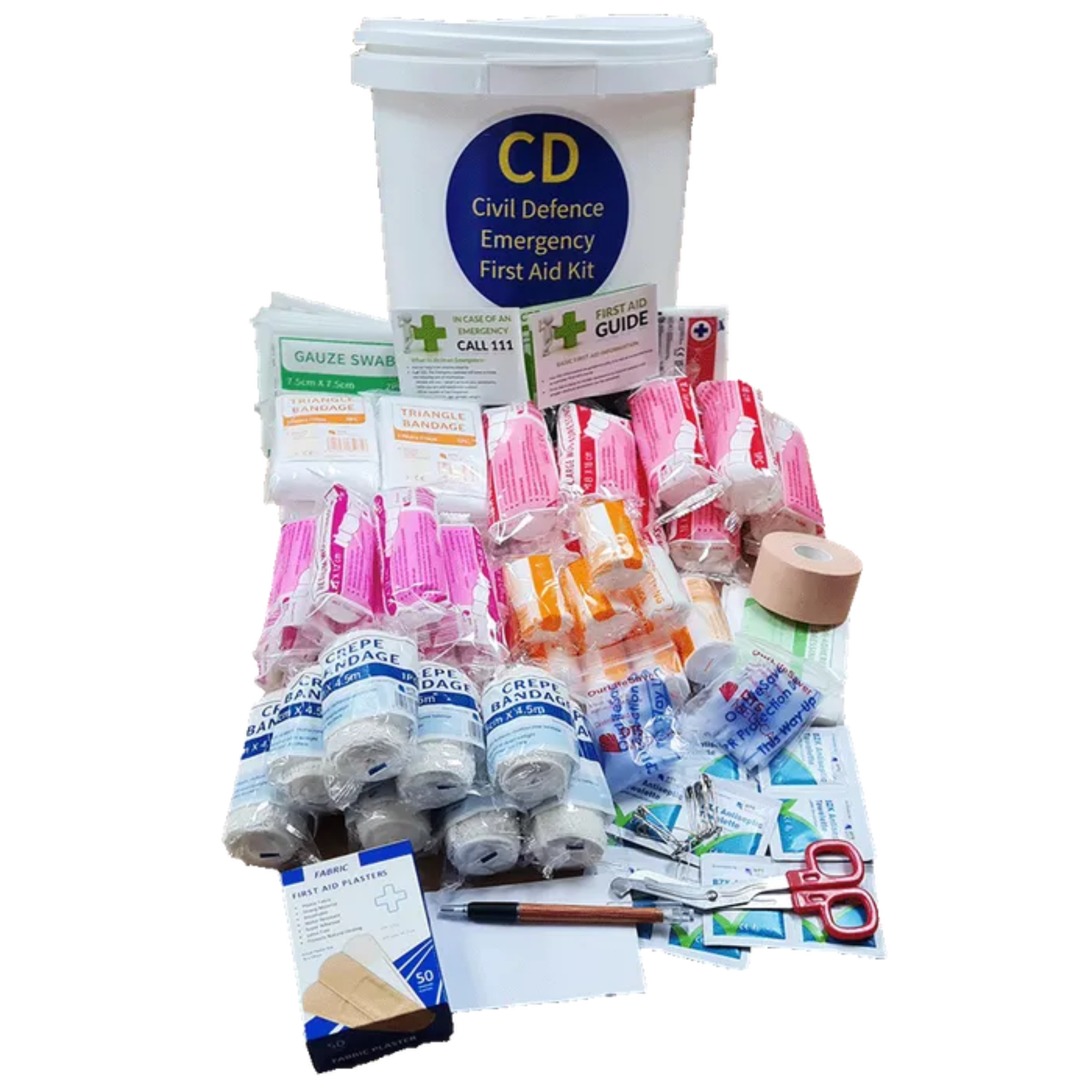 Civil Defence First Aid Kit | 10L Emergency Bucket NZ — Total Safety
