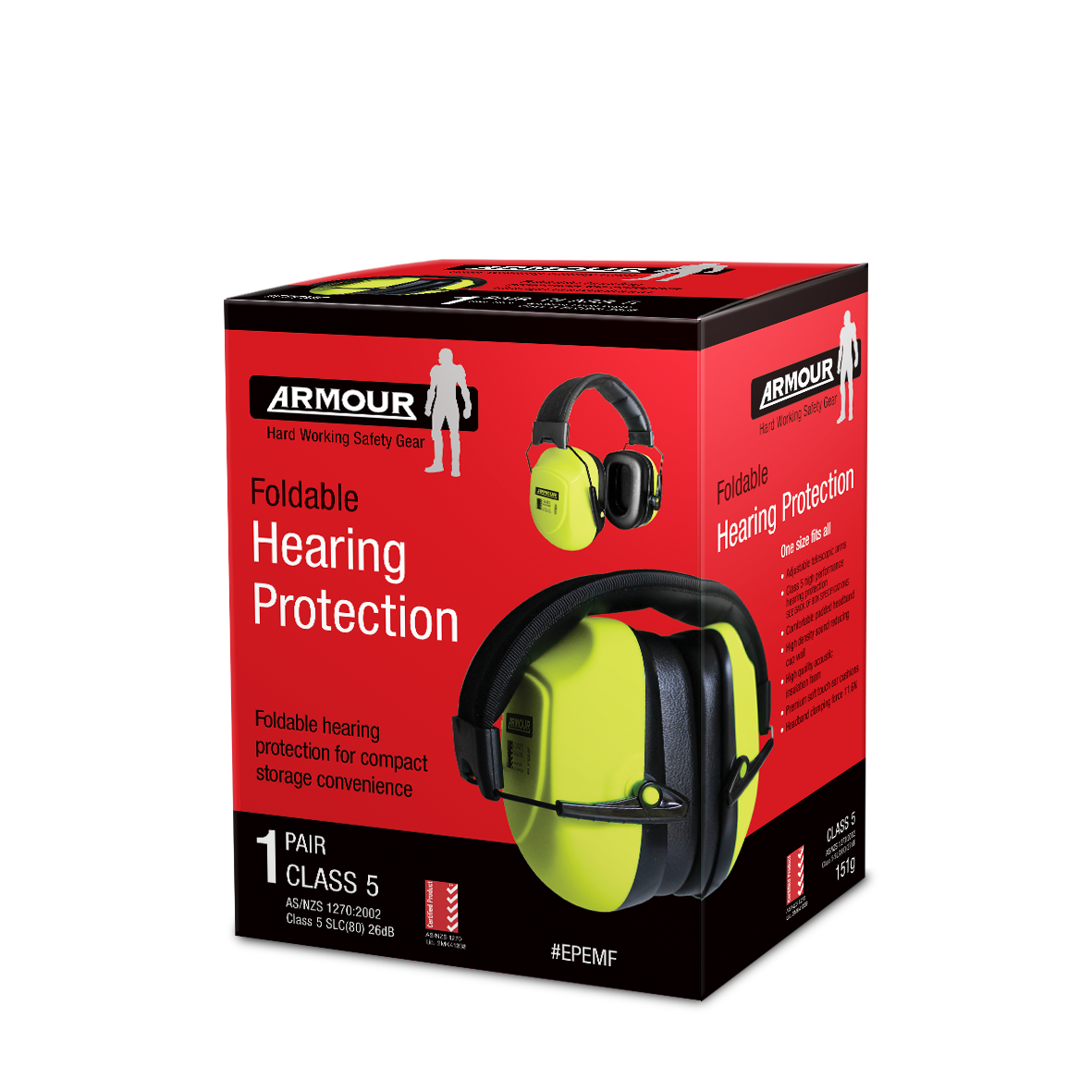 Armour Folded Earmuff - Class 5 | EPEMF — Total Safety