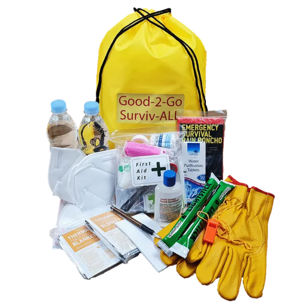 Good-2-Go 2 Person Economy Civil Defence Kit | NZ — Total Safety