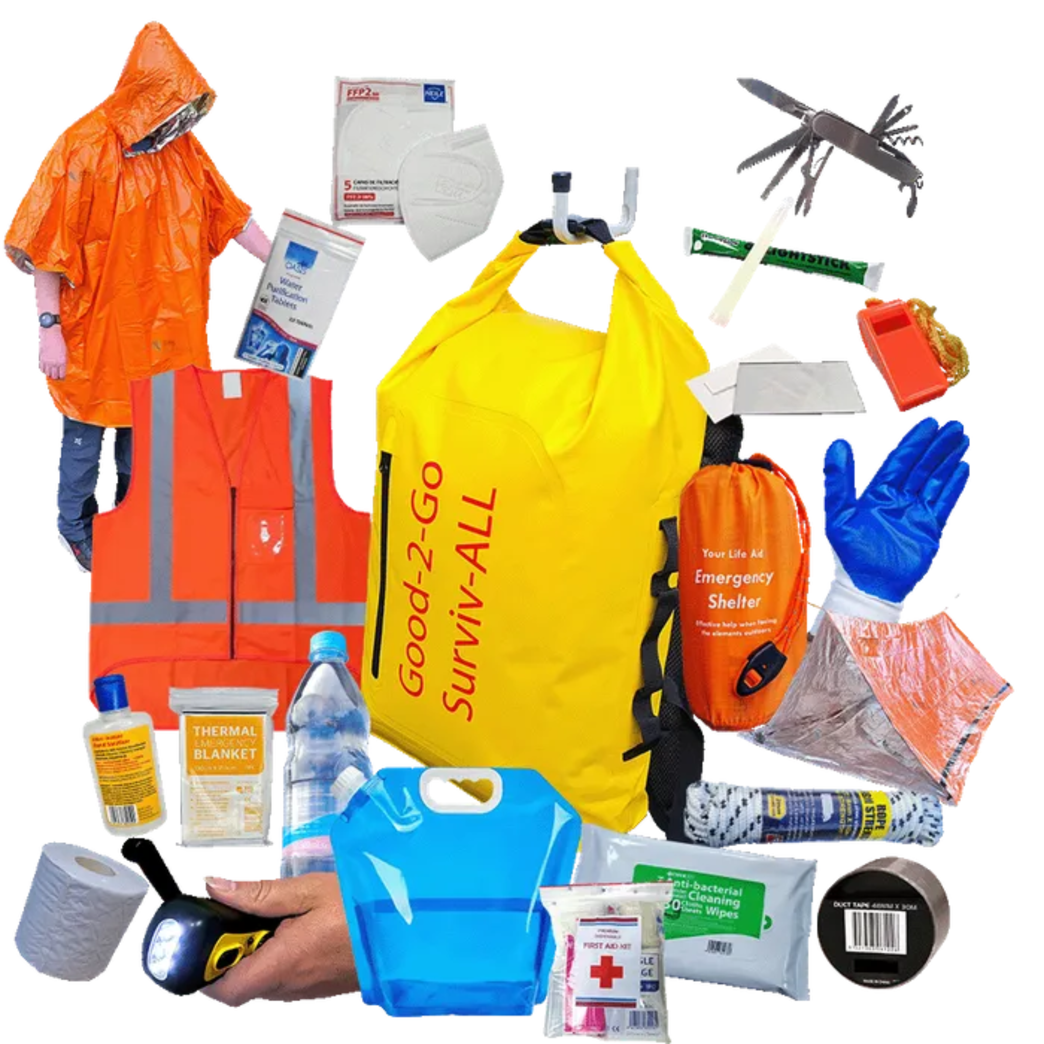 Good-2-Go Premium Civil Defence Kit | NZ Survival Bag — Total Safety
